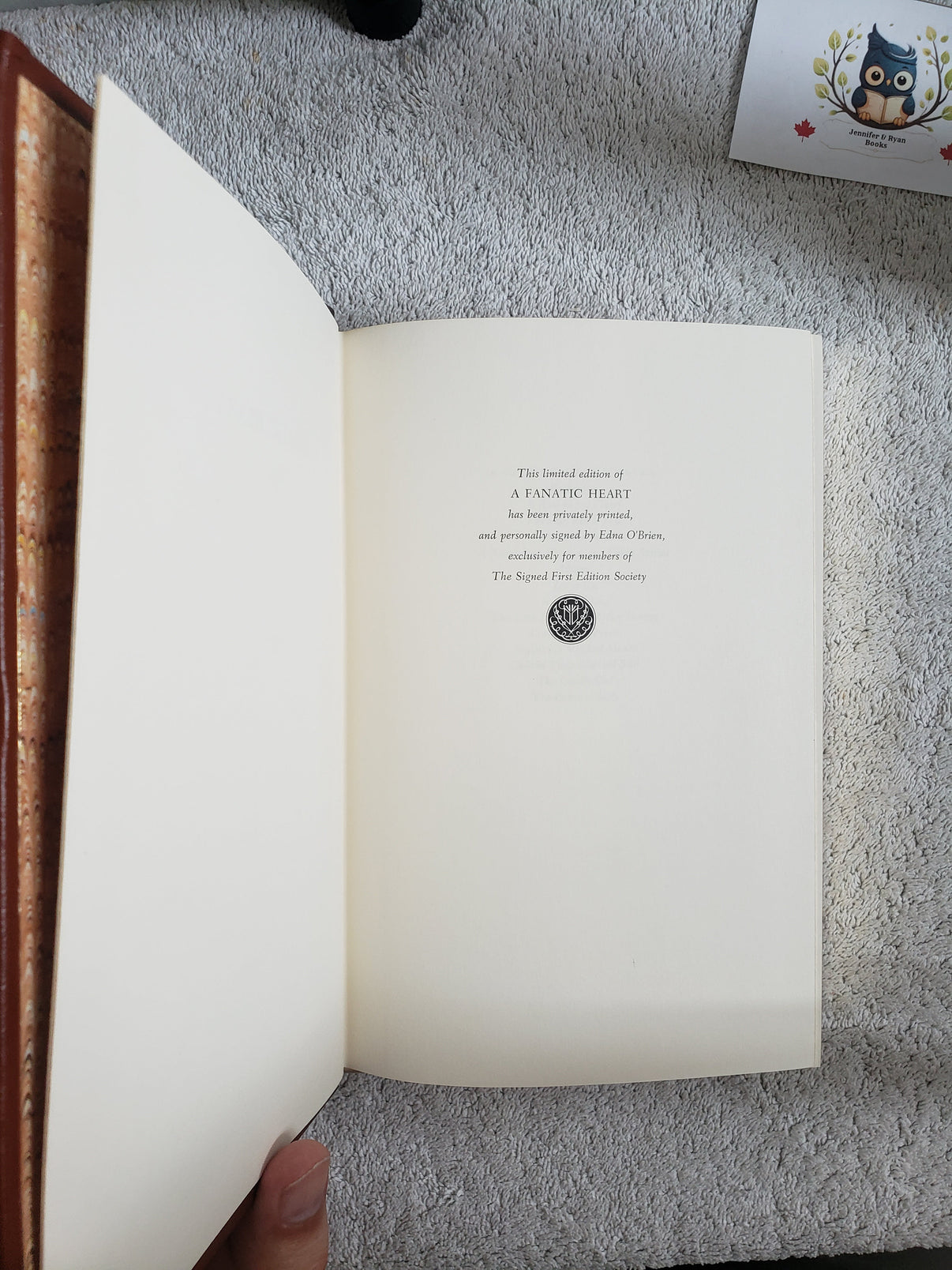 A Fanatic Heart- Edna O'Brien (Franklin Library first signed edition ...